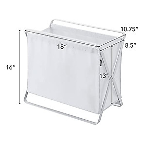 YAMAZAKI home Tower Storage Hamper White