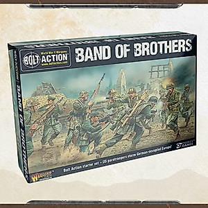Wargames Delivered Bolt Action Miniatures - Band of Brothers Starter Set- Italian Language. 28mm WWII Miniature Models and Army Tank Models for Miniature Wargaming by Warlord Games