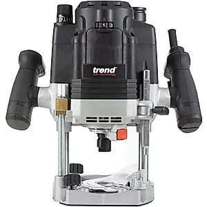 Trend T8 1/2 Inch Dual-Mode Plunge Workshop Router, Engineered for Hand-held and Router Table Use, 3-1/4 HP, 15 Amp, U*T8EK