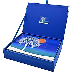 Winter Tree Deluxe Boxed Holiday Cards (20 cards, 21 self-sealing envelopes)