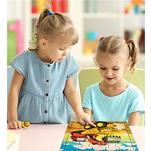 Puzzled Jigsaw - Dump Truck & Excavator