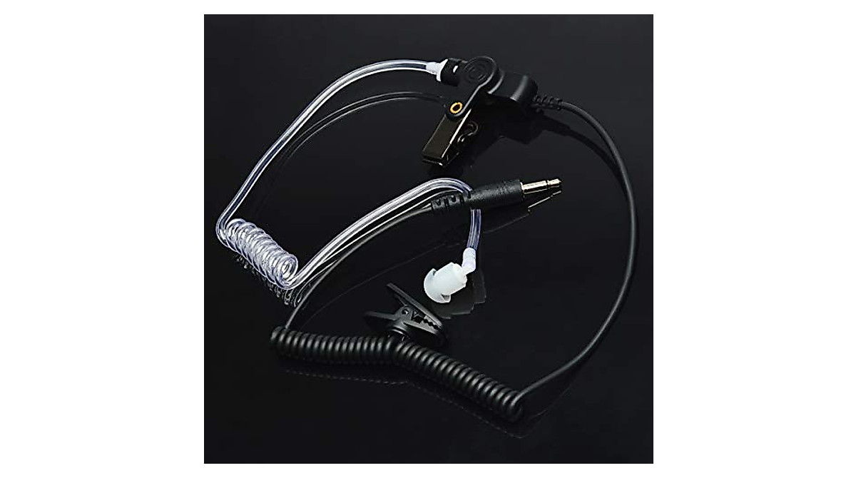 HYS Receiver/Listen ONLY Surveillance 3.5mm Headset Earpiece with Clear ...