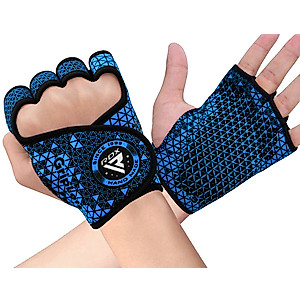 RDX Weight Lifting Gloves Grip, Non Slip Neoprene Ventilated Gym Barehand Gripper, Silicon Palm Protection, Powerlifting Fitness Strength Training Bodybuilding, Chin pull ups Bar Calisthenics Workout