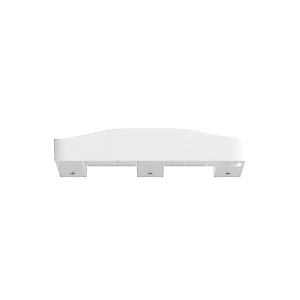 Modern Innovations Bedside Shelf for Bed, College Dorm Room, Bunk Bed Shelf/Caddy for Top Bunk, Clip On Nightstand Tray with Cord and Cup Holder for Table Storage (White)