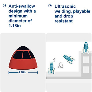 Gifts2U Magnetic Rockets Toy, Magnetic Blocks Stacking Robots for Kids Construction Learning with Storage Box,STEM Educational DIY Puzzle Playset Gift for Boys Girls Toddlers Ages 3 4 5 6