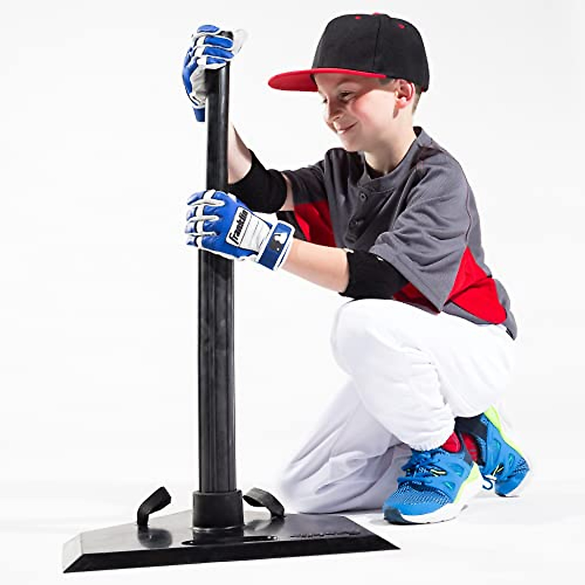 Franklin Sports Kids Teeball Batting Tee - 1 Position Hitting Tee for Teeball, Softball + Baseball + Stand - Adjustable Youth Tee