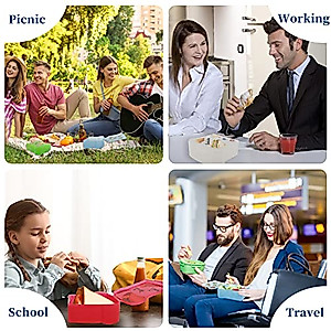 4Pcs Sandwich Containers for Lunch Boxes, Plastic Food Storage Sandwich Containers, 20 oz Toast Shape Sandwich Box, Reusable Sandwich Box for Meal Lunch Prep, BPA Free, Microwave & Dishwasher Safe