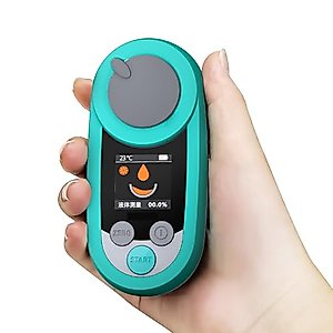 LHQYA Digital Sugar Refractometer, Portable Smart Sweetness Meter, Automatic Temperature Compensation/3s Measurement/Measurement Range: Brix0.0%~32%/Sampling Value: ≥0.3ml, for Fruits