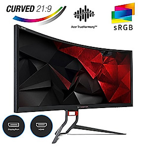 Acer Predator Z35P bmiphz 35" Curved 1800R QHD (3440x1440) NVIDIA G-SYNC VA Monitor