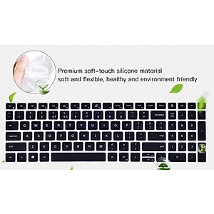 Keyboard Cover for 2022 2021 Dell Inspiron 15 5510 5515 5518 7510 3510 3511 3515 3525 3520 3530 3535, Dell Vostro 15 5000 3510 5510 5515, Dell Latitude 3520 Laptop Keyboard Cover Skin, Clear