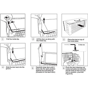 Faicuk Heavy Duty Squirrel Trap Chipmunk Trap Rat Trap and Other Similar-Size Rodents - 16.3” x 6” x 6.7”
