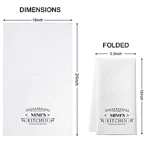 WCGXKO Mimi Gift Mimi Kitchen Towel Dish Towel for Mimi Birthday Gift (24 Hours Mimi's)