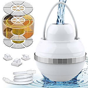 Bath Ball Filter Bathtub Water Filter, 8 Stages Bath Filter for Tub, Bathtub Filter for Tub Water Filter, Sensitive Skin Bath Filter for Hard Water Tub Filter for Bathtub 2500 Gallons Water, White