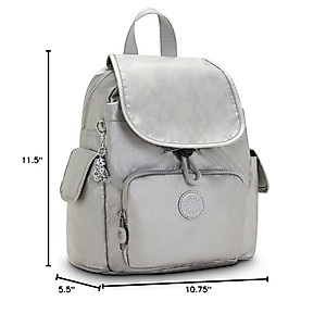 Kipling City Pack Mini Metallic Backpack Bright Metallic