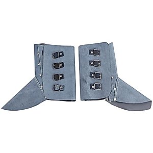 DOITOOL Leather Welding Spats, Heat and Abrasion Resistant Shoe Boot Covers, Foot Protector Shoes Protectors Welding Gaiters, Welder Working Tool, Dark Blue