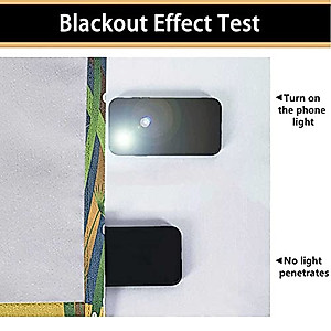 Marigold and Blue Black Curtains for Bedroom 84 Inch Long Yellow Submarine Kids Bedroom Blackout Grommet Top Curtain Panels W96 x H84