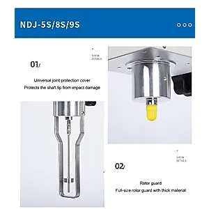 NDJ-8S Digital Rotational Viscometer with 4 Types of rotors and 8 speeds