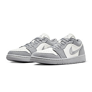 Women's Jordan 1 Low SE Light Steel Grey/Sail-White (DV0426 012) - 10