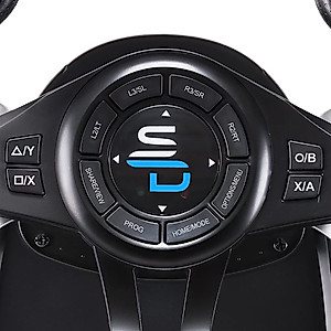 Superdrive - GS550 steering racing wheel with pedals, paddles, shifter and vibration for Xbox Serie X/S, PS4, Xbox One, PC, PS3 (programmable for all games)