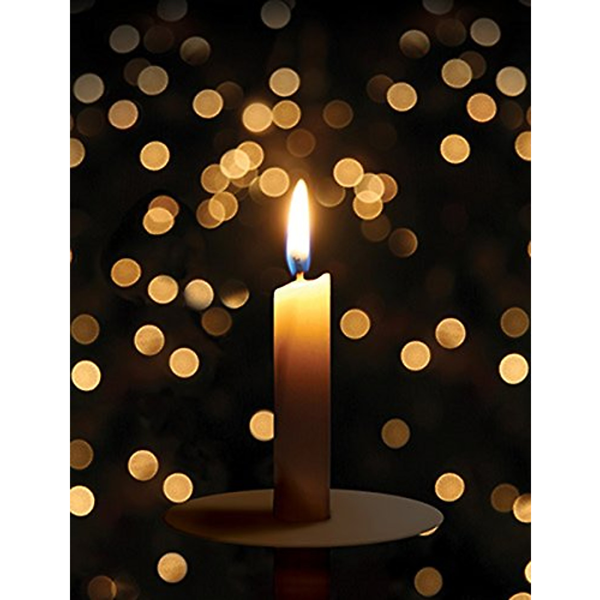 Church Vigil Devotional Unscented 1/2 x 4 1/4 Inch White Candle with Drip Protector - 50 per Box