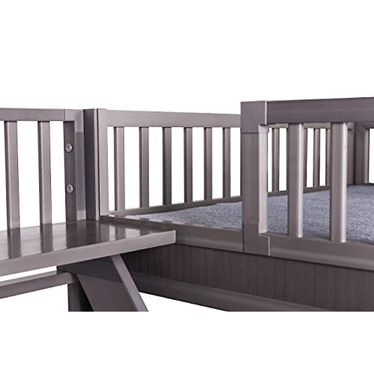ECOFLEX® Dog Bunk Bed with Removable Cushions in Grey