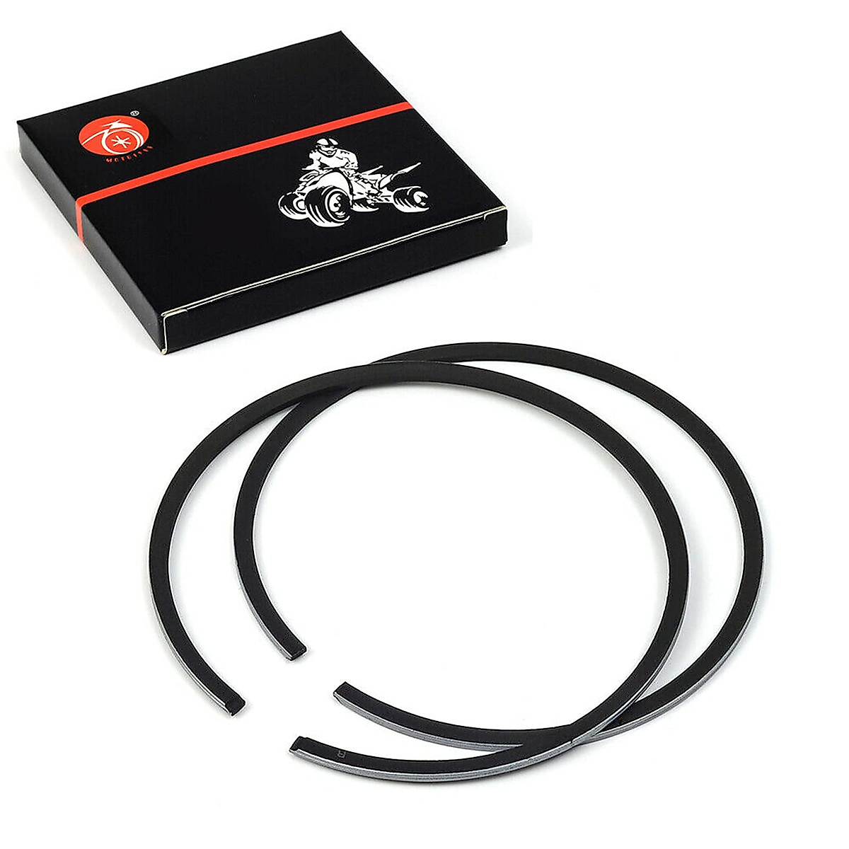 MOTO1988 Standard 68mm Piston Gasket Kit and Ring for Yamaha G1 2-Cycle Gas Golf Cart 1978-1989 J10-11631-00-96 J10-11610-00-00