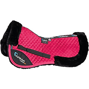 ARMA Suede Saddle Pad (Raspberry, 15-16.5")