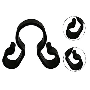 Champagne Bottle Clip yyangz 24PCS Champagne Bottle Double Holder Safety Clips for Candel Birthday Wedding Party Supplies, Champagne Bottle Extender Clips Sparklers, Black Plastic Bottle Service