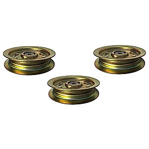 LAWN & GARDEN AMC 3 Heavy Duty Flat Idler Pulleys Compatible with MTD Cub Cadet 753-08171 753-08068A 756-04129 956-04129 756-04129B 956-04129B 756-04129C 956-04129C