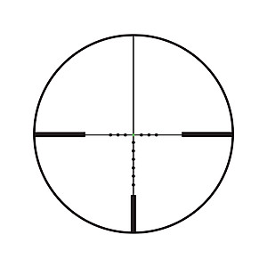 Trijicon TR26-C-200104 AccuPoint 2.5-12.5x42mm Riflescope, 30mm Main Tube, MOA-Dot Crosshair Reticle with Green Dot, Matte black