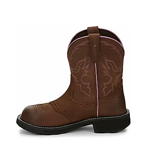 Justin Women's Wanette Western Work Boot Steel Toe Distressed Brown 7.5 M US