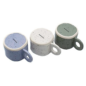 HOOPZOZA 10 OZ Ceramic Coffee Mug Cup Handle Tea Mug Drinking Cup for Cappuccino Latte Espresso Beverage (White)