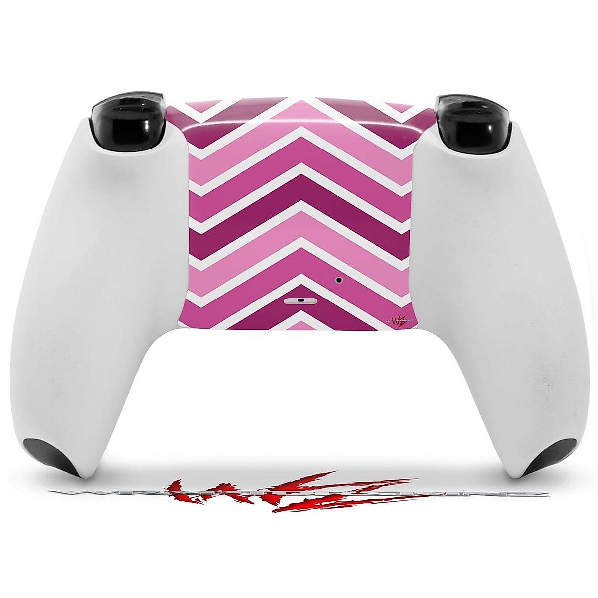 WraptorSkinz Skin Wrap compatible with Sony PS5 DualSense Controller Zig Zag Pinks (CONTROLLER NOT INCLUDED)