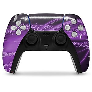WraptorSkinz Skin Wrap compatible with Sony PS5 DualSense Controller Mystic Vortex Purple (CONTROLLER NOT INCLUDED)