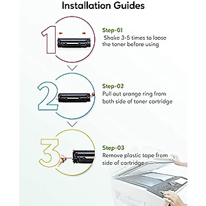Compatible Toner Cartridges Replacement for HP 85A CE285A Compatible with Laserjet Pro P1102W P1109W M1212NF M1217NFW Printer (2 Black) 1