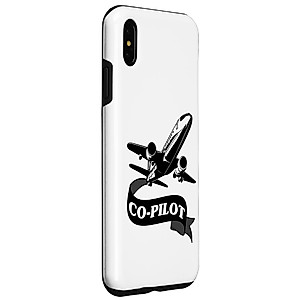 iPhone XS Max Vintage Flying Pilot Aircraft Co-Pilot Airplane-themed appar Case