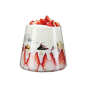 HAOZAIKEJI 9.5OZ Creative Drinking Beverage Glass, Mountain Fuji Shape Tea Coffee Glass Juice Beer Whiskey Drinking Glass Old Fashioned Insulated Glass Water Cup Hot and Cold Beverage Glass