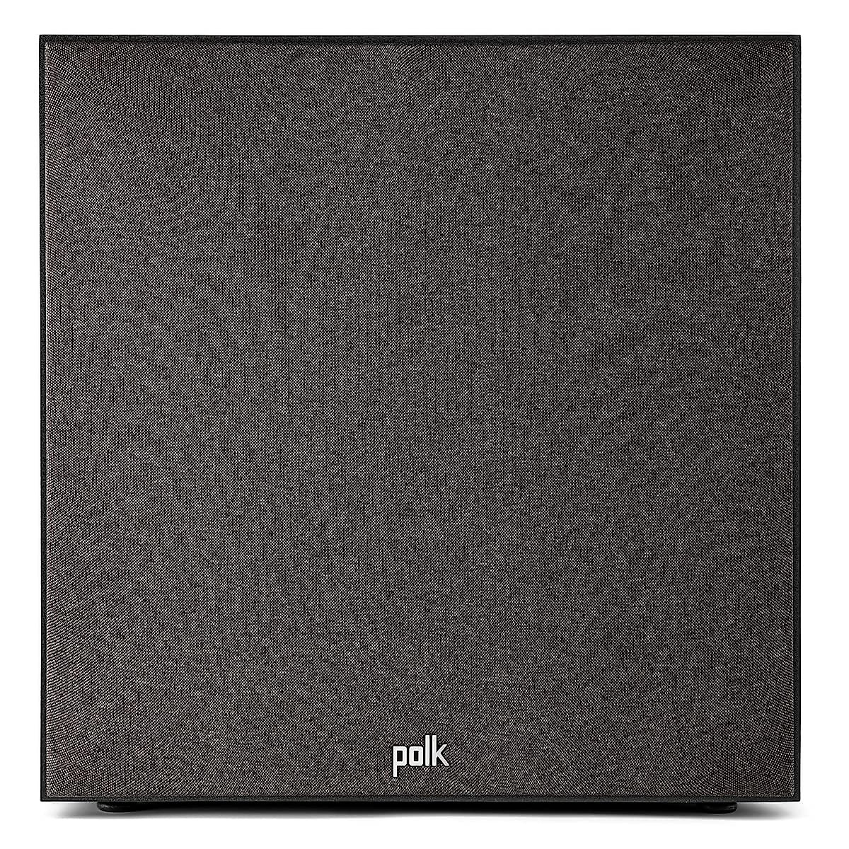 Polk Monitor XT12 Powered Sub - 12" Dynamic Balanced Woofer & 100W Class A/B Amplifier, Low-Resonance MDF Cabinet & Removable Grille, Dolby Atmos & DTS:X Compatible, Midnight Black