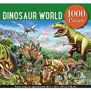 PETER PAUPER PRESS Dinosaur World 1000 Piece Jigsaw Puzzle