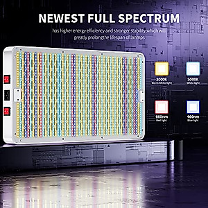 KingLED 2023 Newest 2000w LED Grow Lights with LM301B LEDs 5 * 5 ft Coverage Full Spectrum Grow Lights for Indoor Hydroponic Plants Greenhouse Growing Lamps Veg Bloom Daul Mode