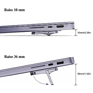 YuCool 2pcs Mini Laptop Stand, Keyboard Riser Stand,for Desk Portable Laptop Stand Compatible