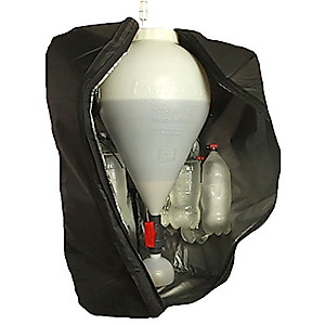 FASTFERMENT Conical Fermenter Fermentation Jacket fits up to 8 Gallons. Fermentation Cool Brewing Cooler Bag for Fermentation Temperature Control - Fermentation Accessories