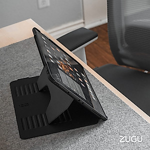 ZUGU CASE for 10.2 Inch iPad 7th / 8th / 9th Generation Case (2021/2020/2019), Protective, Thin, Sleek Design, Magnetic Stand, Sleep/Wake Cover, Magnetic Cover, Black