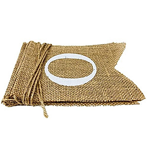 Shimmer Anna Shine Oh Baby Burlap Banner for Baby Shower Decorations and Gender Reveal Party