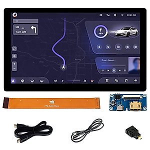 waveshare for Raspberry Pi/Jetson Nano/Windows/PC, 7inch QLED Touch Screen 1024x600 Capacitive LCD Display Integrated Thin and Light, Support Windows/Linux/Android