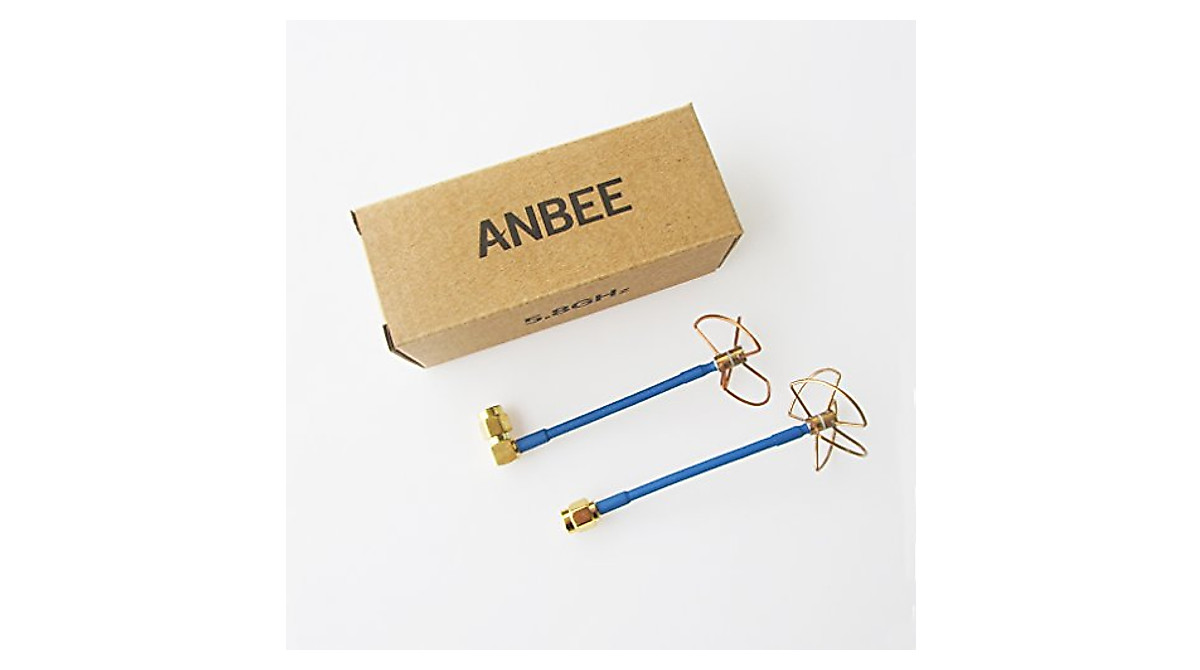 Anbee 5.8Ghz Clover Leaf Antenna Set for FPV & Drone Racing