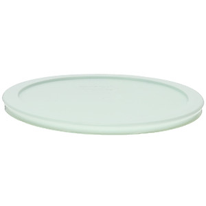Pyrex 7402-PC Sage Green Round Plastic Food Storage Replacement Lid, Made in the USA - 6 Pack