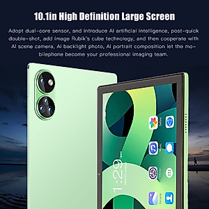 10.1 Inch Tablet, Android 12 Dual Anti Blu Ray Design, Octa Core Processor 6Gb 128Gb, IPS Display 1920X1200p, 8000Mah 800W 2000W, 2.4G 5G WIFI BT4.2 for Learning and Entertainment(USA)