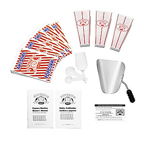 Hot and Fresh Countertop Popcorn Machine – 3 Gallon Popper – 8oz Kettle, Old Maids Drawer, Warming Tray, Scoop by Superior Popcorn Company (Black)