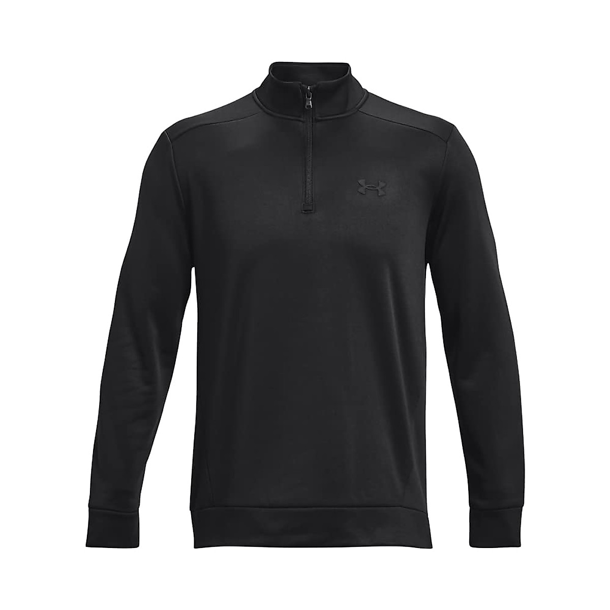 Under Armour Men's ArmourFleece 1/4 Zip, (001) Black / / Black, Medium